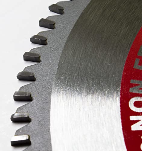 Benchmark Abrasives 7-1/4" TCT Saw Blade with 5/8" Arbor, Circular Saw Blades for Cutting Plastic Aluminum Non-Ferrous Metals Fiberglass, Smooth Cutting (7-1/4" - 80 Teeth)