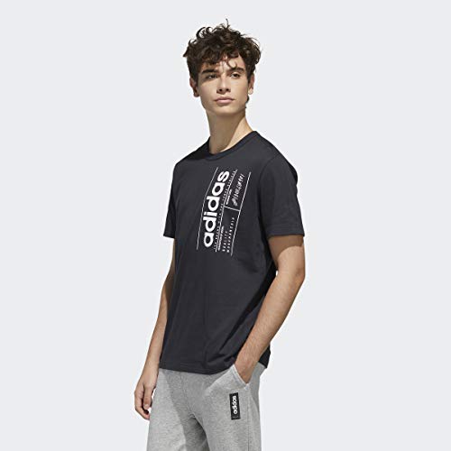 adidas Men's Brilliant Basics T-Shirt Black/White Small