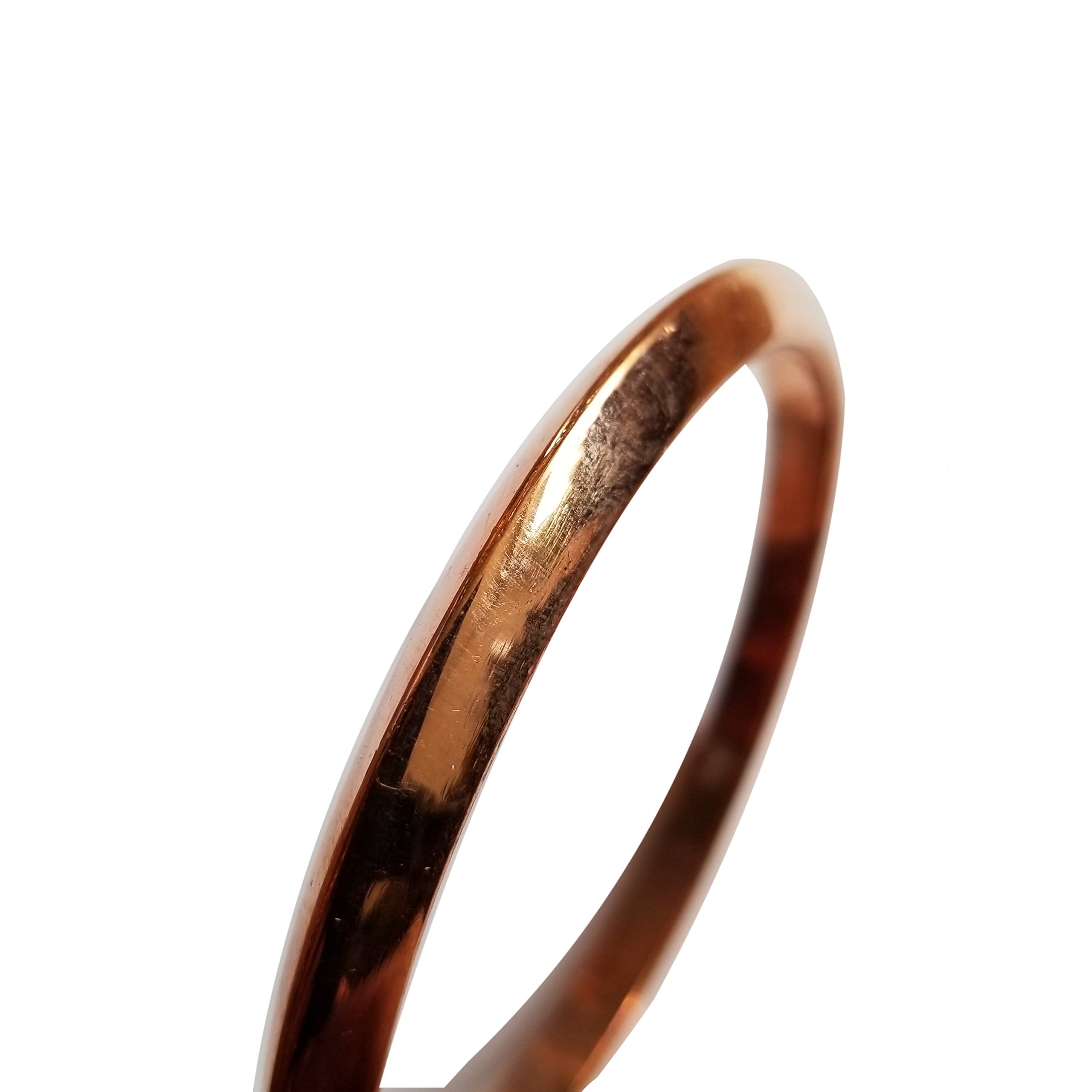 American Ayurveda 100% Pure Copper Jointless Bangle Bracelet 2.25 Inch Inner Diameter for Men/WomenSikh Sardar Punjabi Kada