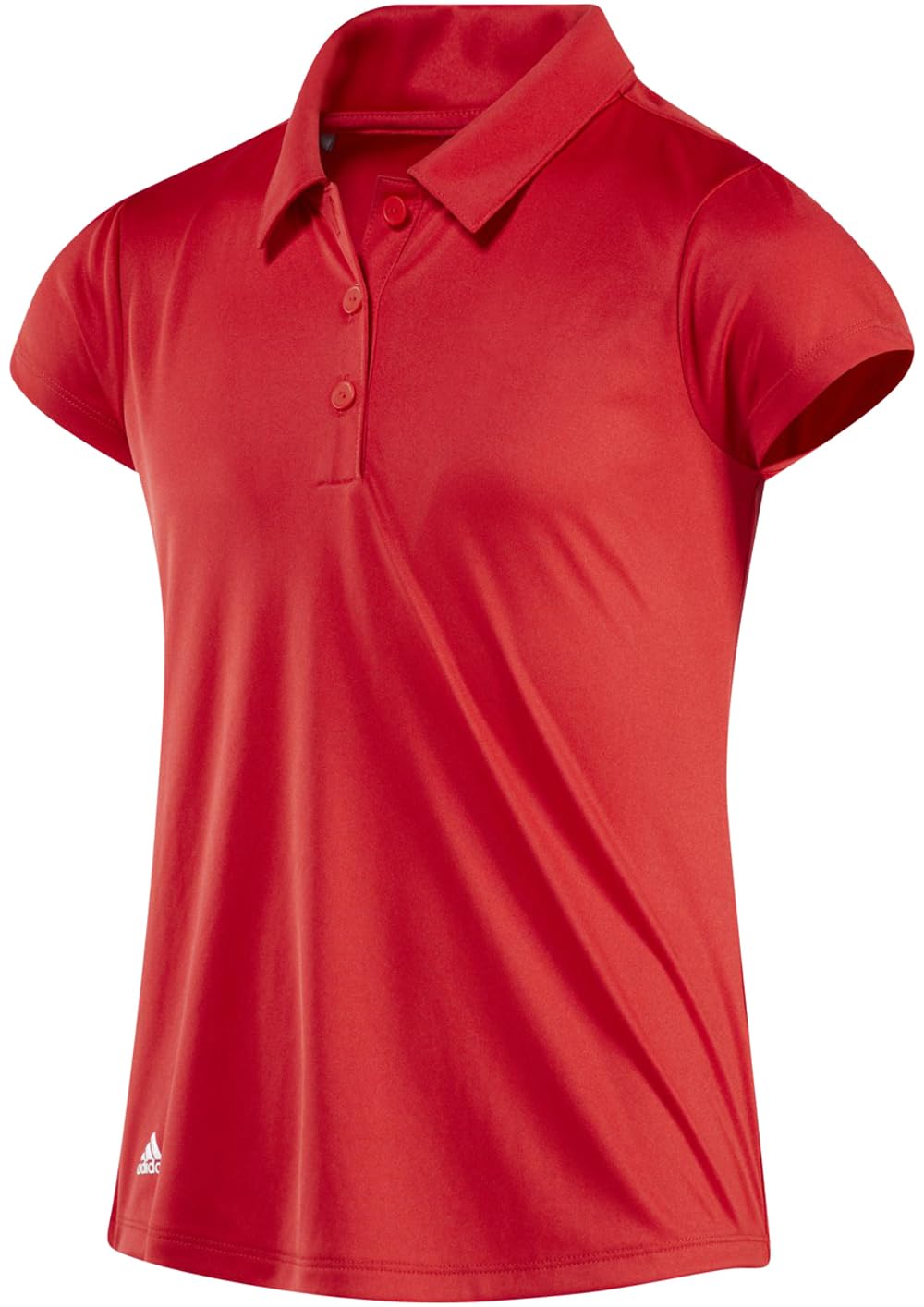 adidas Golf Girls Performance Polo Shirt, Crew Navy, Small