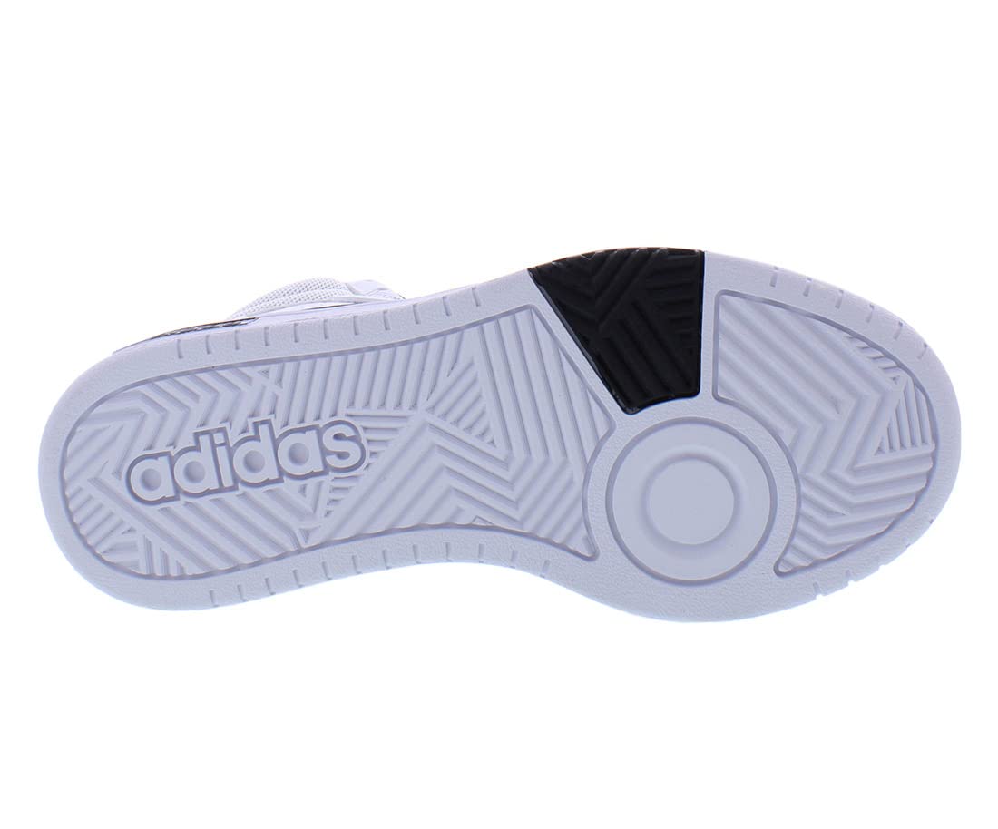 adidas Hoops 3.0 Mid Womens Shoes Size 7, Color: White/Black