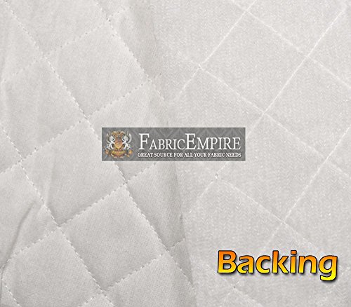 Muslin Fabric Natural Single Face Quilted Diamond 42/43" Wide Sold by The Yard