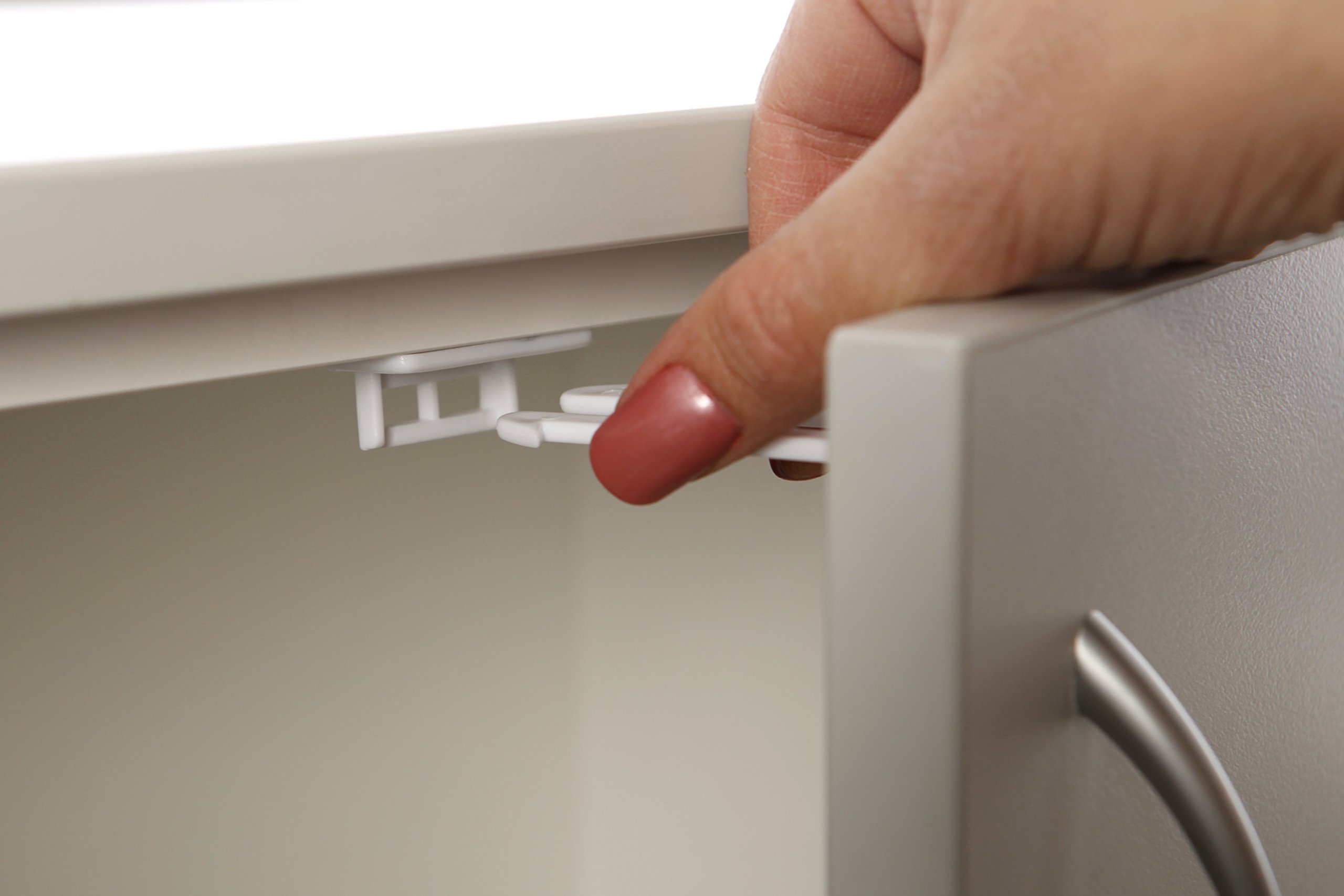 Dreambaby Twin Pin Latches, White (2 Pack)