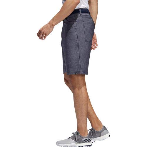 adidas Golf Ultimate Heather 5 Pocket Short, Collegiate Navy, 38
