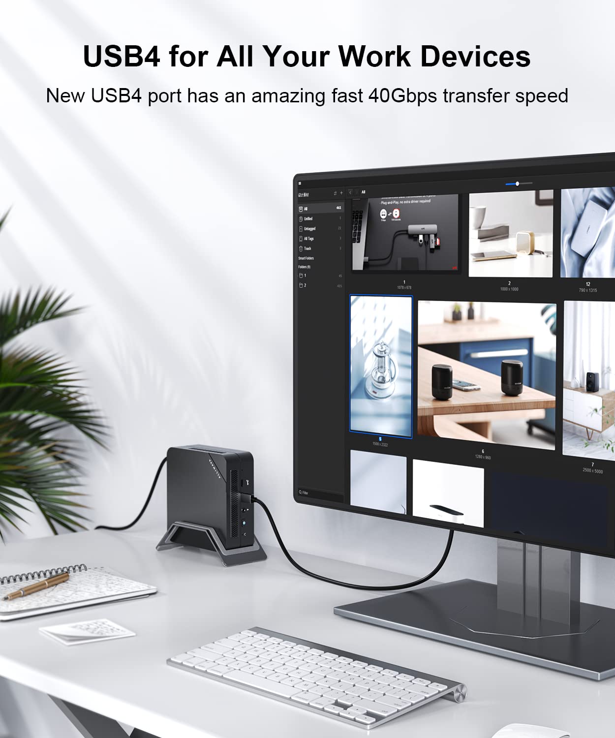 ALLIWAVA UM690 Mini PC AMD Ryzen 9 6900HX(8C/16T) Mini Computer 32GB RAM DDR5-4800 512GB PCIe4.0 SSD Mini Desktop PC with 2X HDMI & 1x USB4 Ports, Small PC Support Wi-Fi 6,Bluetooth 5.2