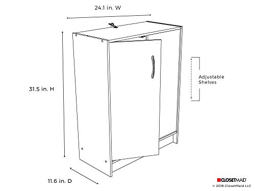 ClosetMaid, Dark Cherry 1307 Stackable 2-Door Organizer
