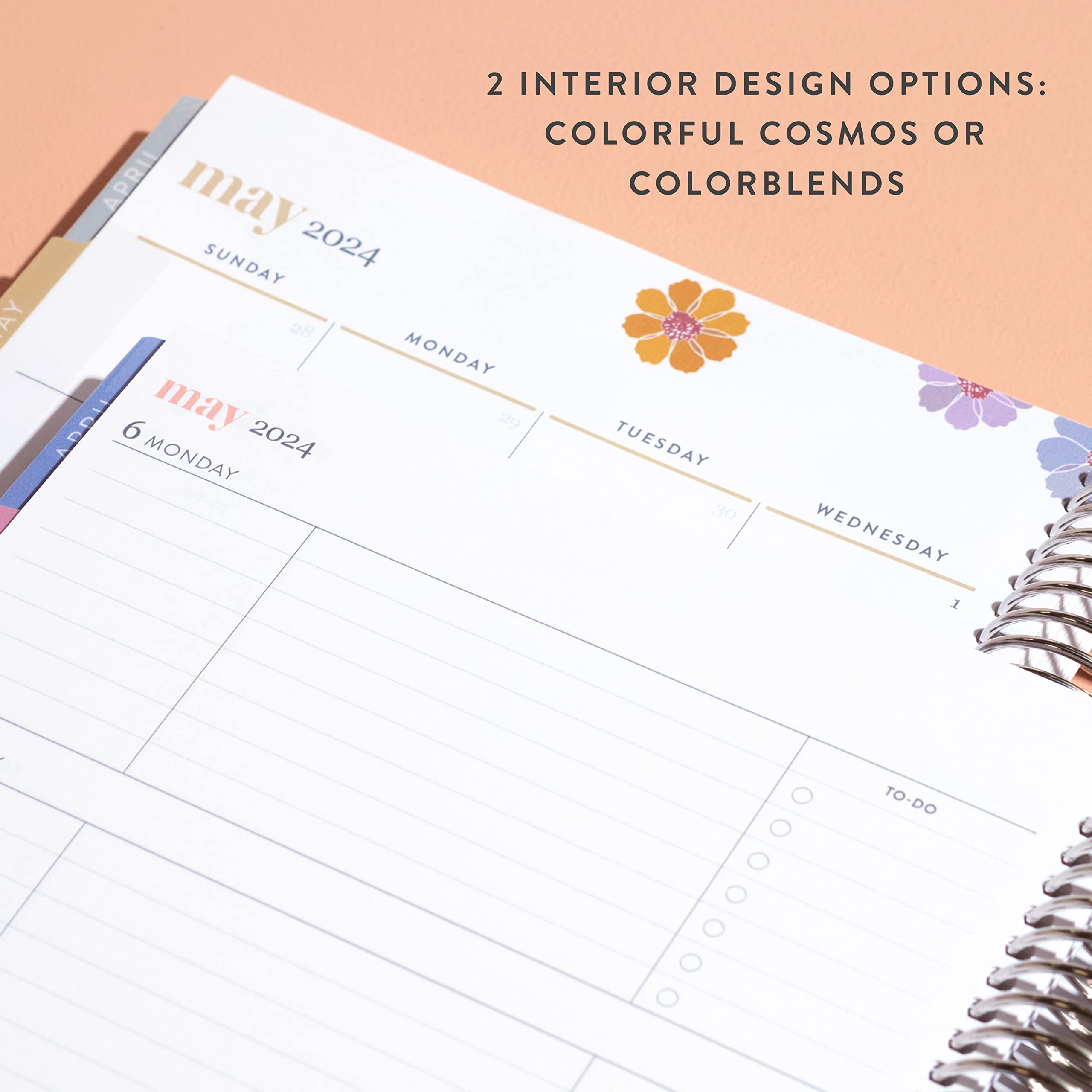7" x 9" Academic 12 Month Planner Spiral Bound (July 2023 - June 2024) - Astrology Cover + Colorful Cosmos Theme. Pages for Class Schedule, Projects & Exams. 80 lb. Thick Paper - Erin Condren