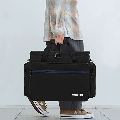 AKOZLIN Protector Gig Bag Controller Travel Shoulder Bag 16.2”×4.3”×13”Fits for AKAI MK3/Numark Party mix II/DDJ 200/Ableton push 2/Inpulse 200/Denon DJ PRIME GO