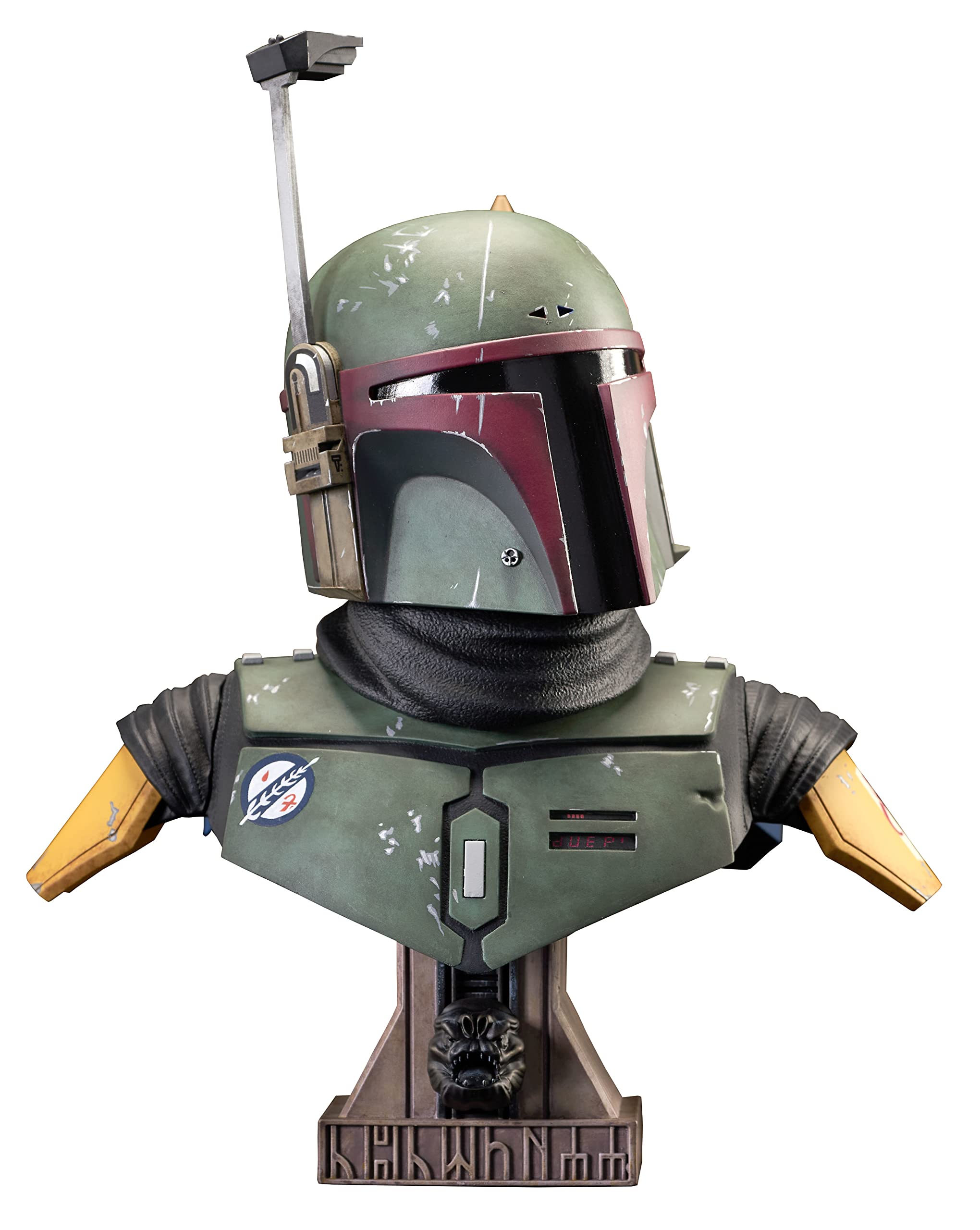 Diamond Select Toys Star Wars: The Mandalorian: Boba Fett Legends in 3-Dimensions 1:2 Scale Bust,Multicolor,JAN221986
