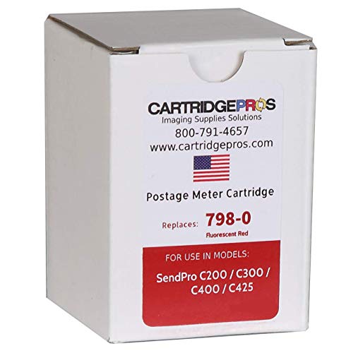 Made in USA - Compatible Replacement SL‑798‑0 Ink Cartridge for SendPro C200, C300 and C400 Postage Machines