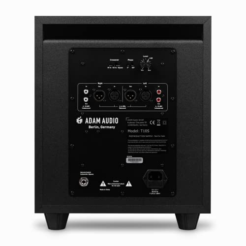 ADAM Audio T10S Studio Subwoofer for recording, mixing and mastering, Studio Quality Sound (Single)