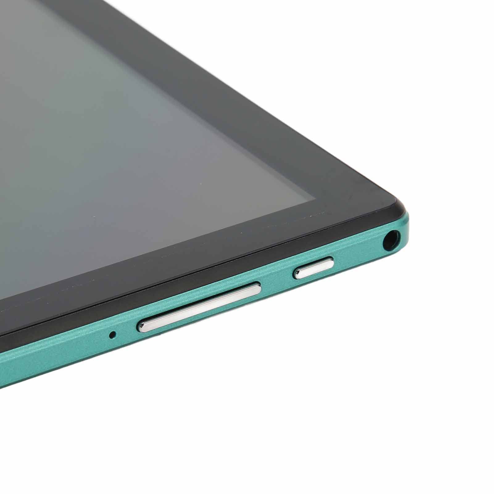 Airshi HD Tablet, 4G Network US Plug 100β240V 10.1 Inch Portable Tablet Support Fast Charging Dual Speakers for Work (Green)
