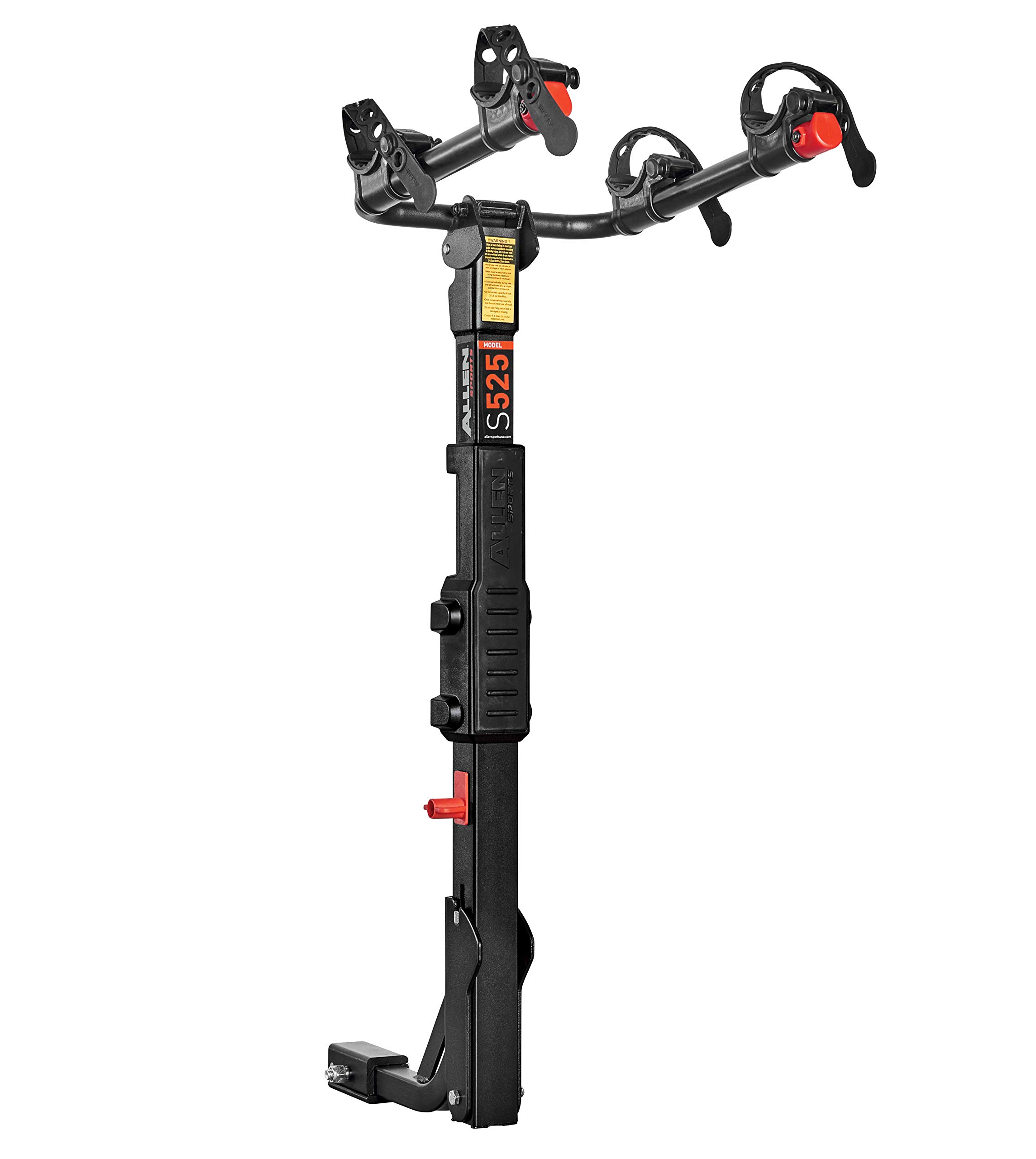 Allen Sports Premier Hitch Mounted 2-Bike Carrier, Model S525, Black