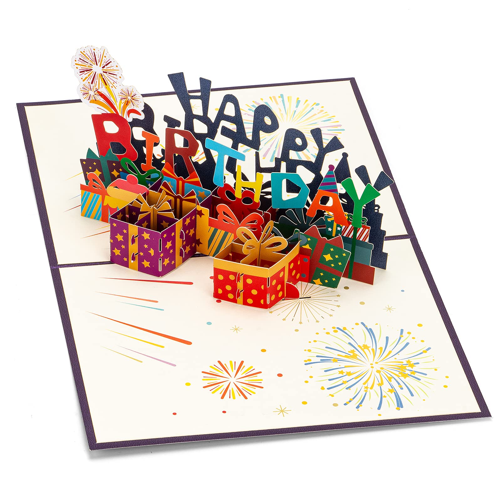 Bajayvovo Handmade Happy Birthday Pop Up Card,Birthday Cards with Envelopes, Blank Inside Birthday Cards,Birthday Card,Birthday Greeting Cards,3D Birthday Card,Pop Up Birthday Cards for Women Men