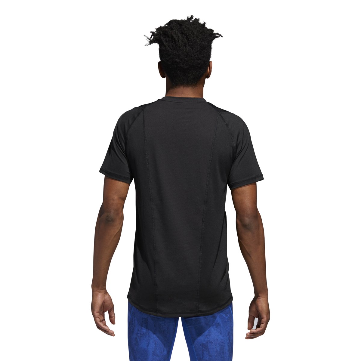 adidas Men's Alphaskin Sport Fitted Short Sleeve Tee Black Small