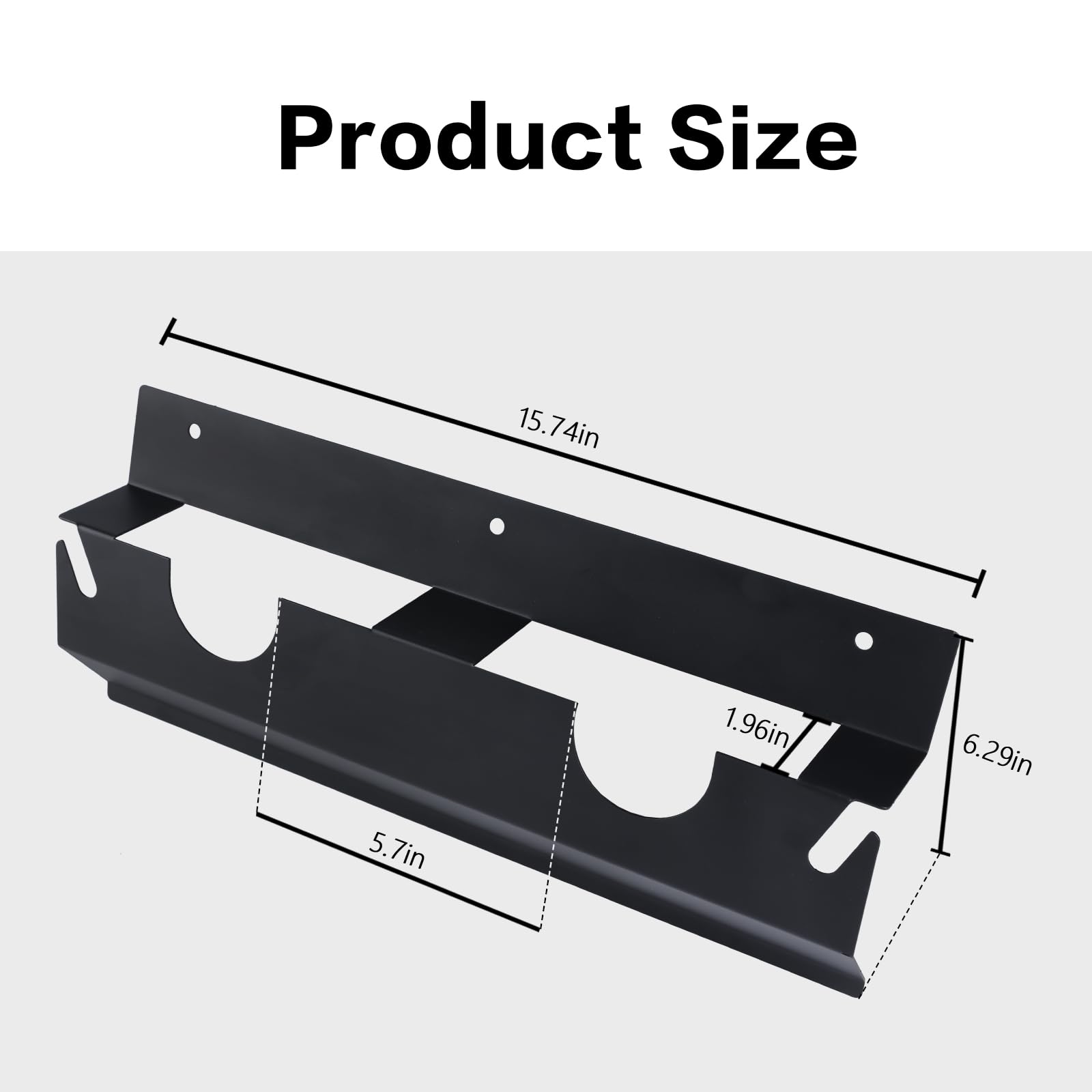 Ansonation Angle Grinder Holder, Angle Grinder Stand Storage Rack with Cord Hook, Tool Wall Mount Bracket for Angle Grinders, Waxing Machines, Polishers