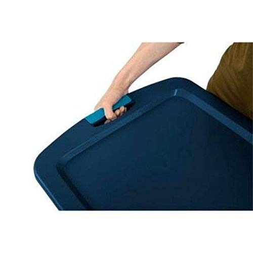 Sterilite 12 Gallon Latch and Carry Storage Tote Box Container, Clear (12 Pack)