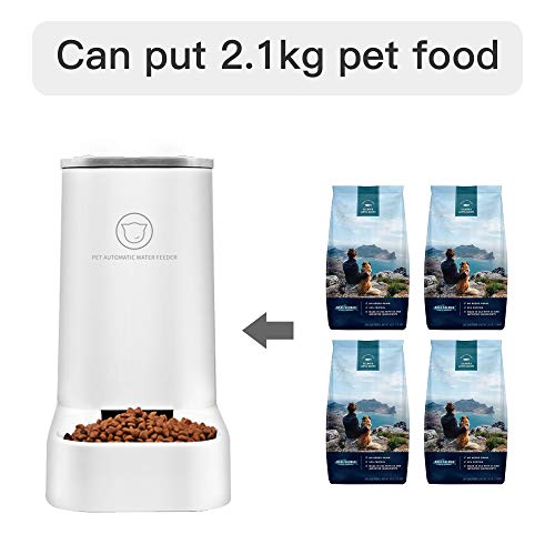 XingCheng-Sport Automatic Pet Feeder Small&Medium Pets Automatic Food Feeder and Waterer Set 3.8L, Travel Supply Feeder and Water Dispenser for Dogs Cats Pets Animals (Food)