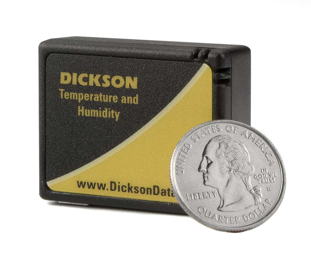 Dickson TK550 Compact Temperature and Humidity Data Logger, -4F to 158F Temperature Range, 0-95% RH Non-Condensing Humidy Range, Pack of 12