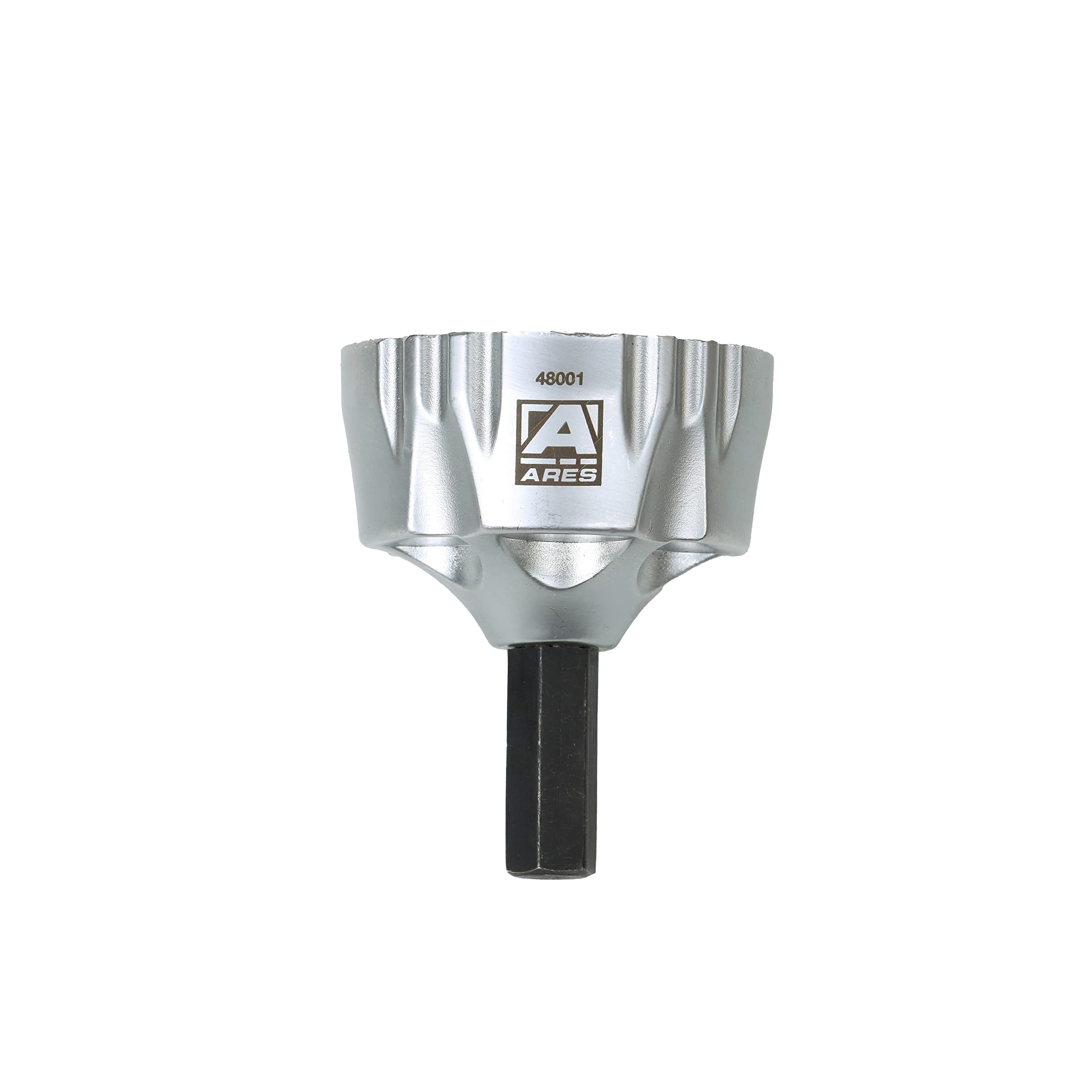 ARES 48001 – External Rotary Deburring & Chamfer Tool (13-36mm) – 3/8-Inch Shank for Use with Drill or Hex Driver - Clean and Repair Threaded Fasteners, Studs, and Bolts