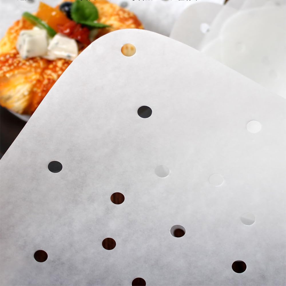 Air Fryer Parchment Paper Liners(8.7"×8.7") 100Pcs Compatible with XL Philips, NuWave Brio, Chefman, OMORC, Cuisinart, COSORI, Cooks Essentials, Power Airfryer Oven, Chef di Cucina, SARKI and More