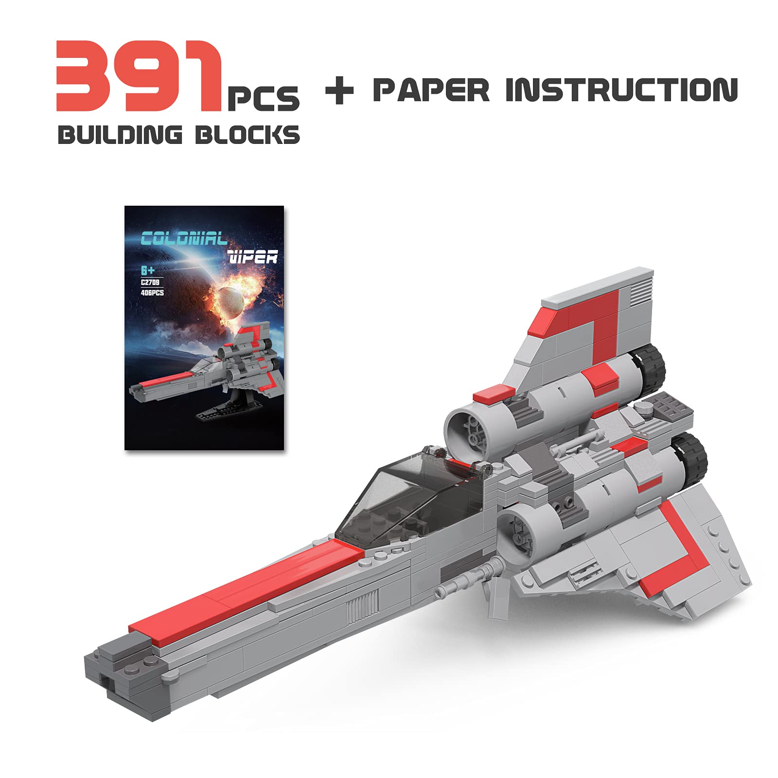 Colonial Mk. I 9784 Space Model MOC Building Toys for Ages 12+,Building Blocks Kit for Creative Open-Ended Play Toy 391PCS