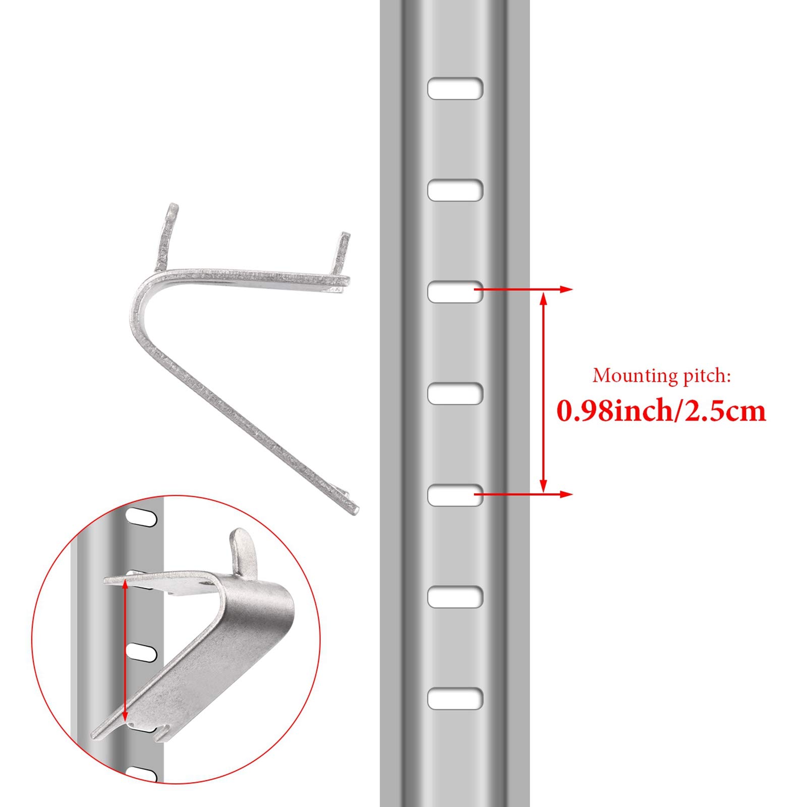 920158 Refrigerator Shelf Clips Freezer Shelf Clip Cooler Shelf Support Commercial Shelf Clip for Fridge(8 Pieces)