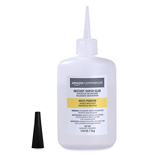 AmazonCommercial Super Glue, 1.98 oz (56 Gram), Clear