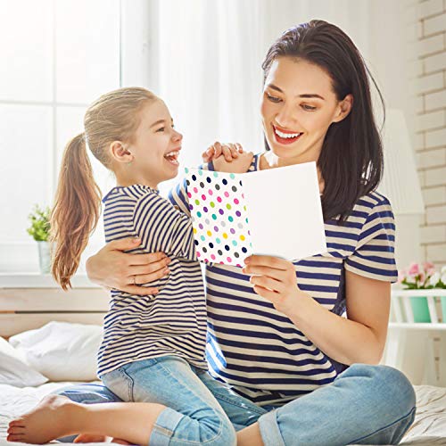 SUPHOUSE 120 Blank Cards, Blank Note Cards and Colored Envelopes, Thank You Greeting Cards with Envelopes, Stationary Supplies Bulk Birthday Cards Set