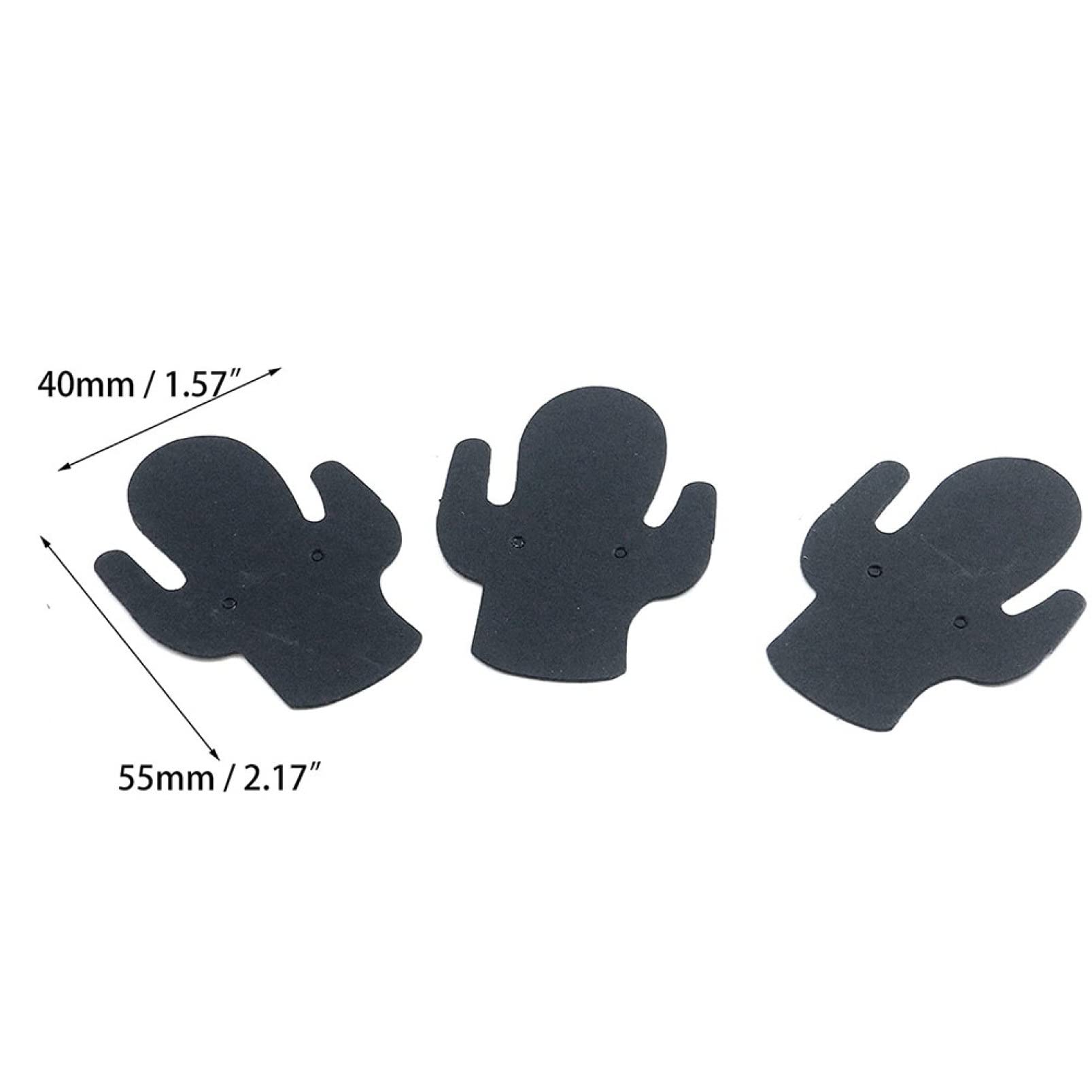 50 Pcs Blank Earring Holder Cards Kraft Paper Cactus Shape Card for Display Jewelry Earring Studs Dangle Earrings