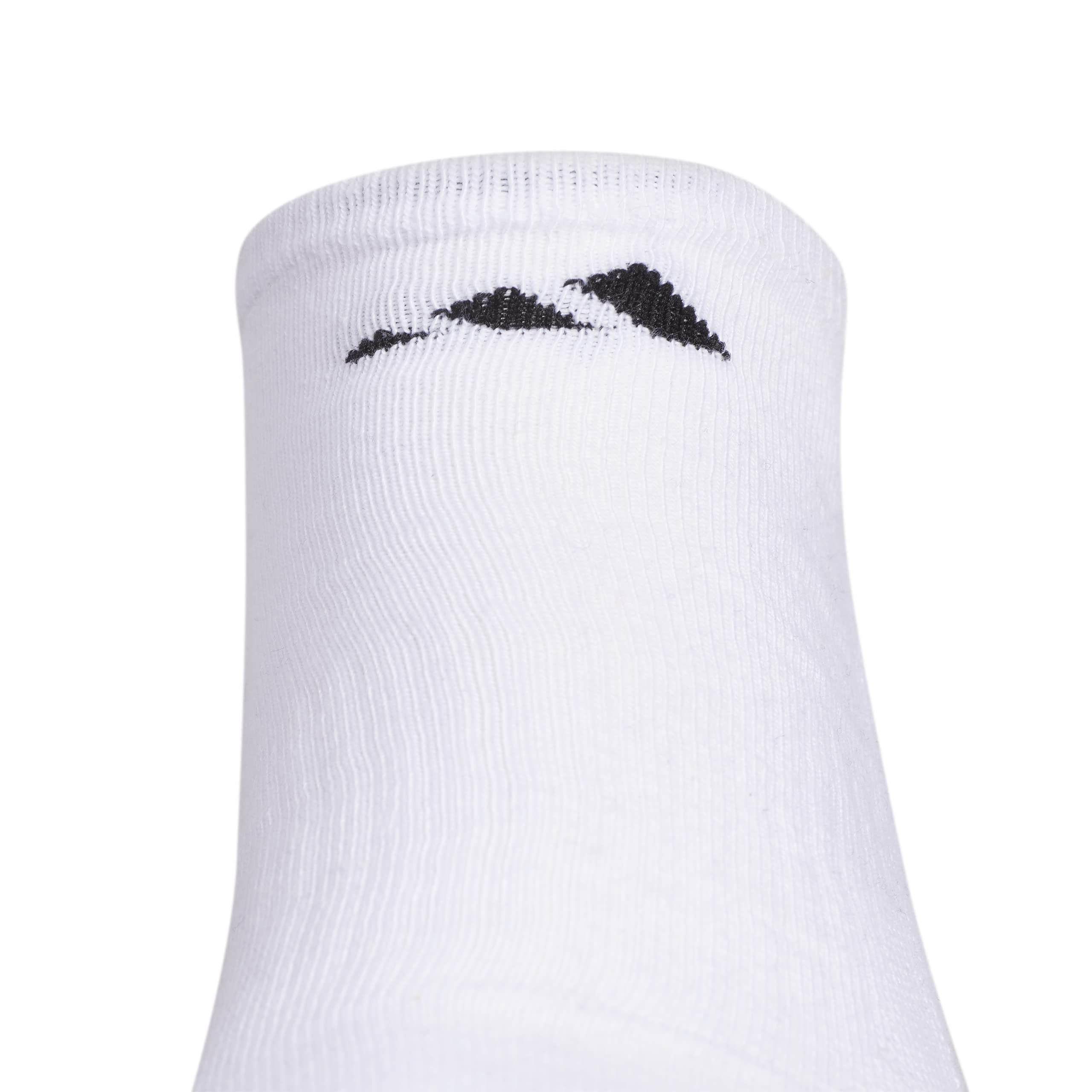 adidas Men's Cushioned No Show Socks (3-Pair), White/Black/Clear Onix Grey, Large