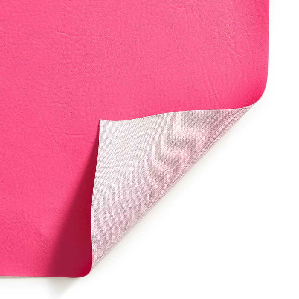 Ottertex™ Vinyl Fabric Faux Leather Upholstery 54" Waterproof Fabric by The Yard - Fuchsia