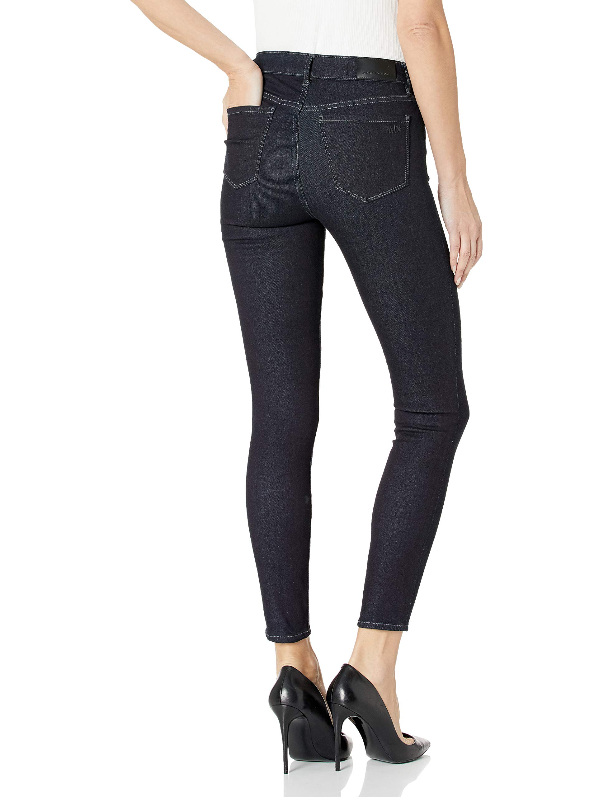 A|X Armani Exchange Women's Core Rinse Jean, Denim Indaco, 30