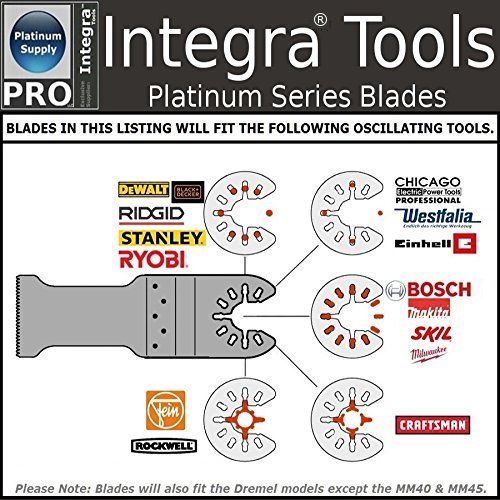 50 Pieces Pro Grade Universal Blade for Fein Dremel,bosch Oscillating Multi Tool Features Bi-metal Wood Japan Tooth Fits