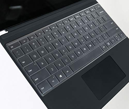 CaseBuy Ultra Thin TPU Keyboard Cover for 2022 2021 Microsoft Surface Pro 9 8 13 inch i5 i7 Touchscreen & Surface Pro X 13" 2020 2019 Protector Accessories, Clear
