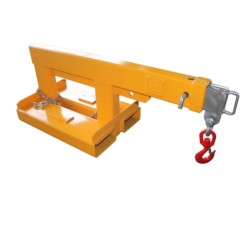 Landy Attachments Forklift Long Mobile Crane Lifting Hoist Jib Boom 9900lb Capacity
