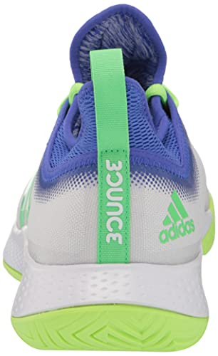 adidas Men's Defiant Generation Racquetball Shoe, White/Screaming Green/Signal Green, 13