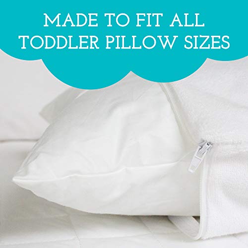 Little Sleepy Head Toddler / Travel Pillow Protector for Pillows 13x18 and 14x19 (1-Pack)