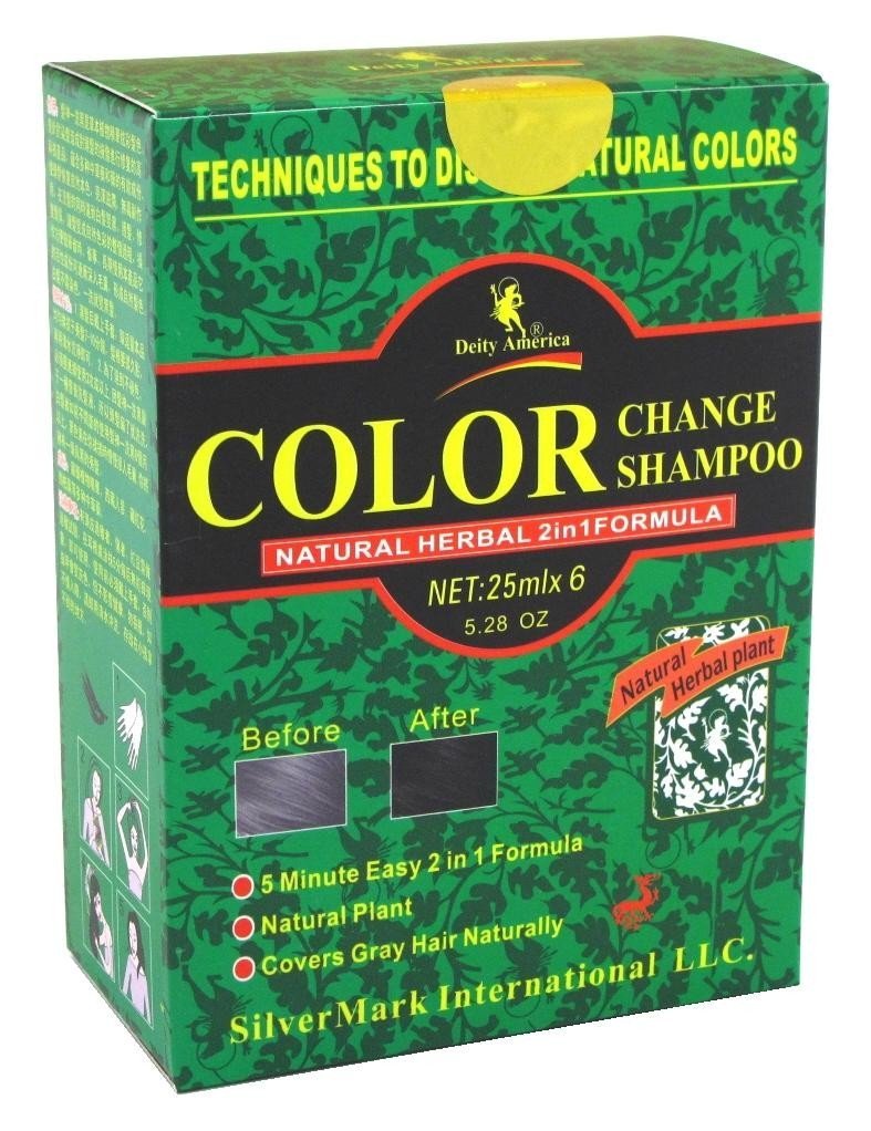 Deity Shampoo Color Change Kit Natural Herbal 2-N-1 Black (2 Pack)