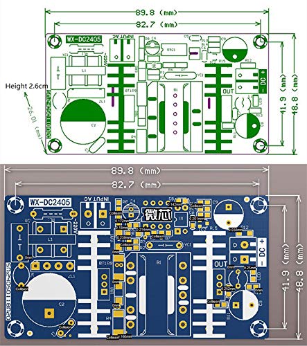 NOYITO AC to DC Isolated Power Supply Module AC 120V 100V - 240V to DC 12V 4A 48W Peak 12V 6A 72W Max Power Module with Overvoltage Overload Short-Circuit Protection (12V 4A, Peak 6A)
