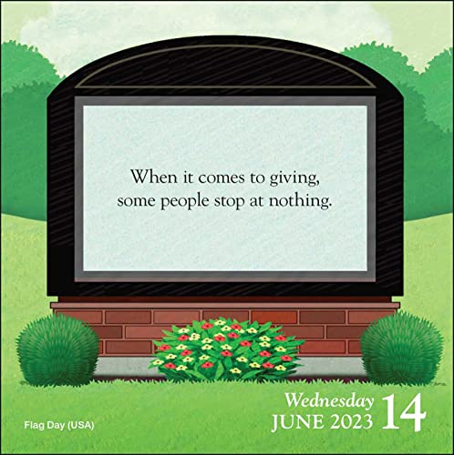 Church Signs 2023 Day-to-Day Calendar: Little Sayings to Help You on Your Way