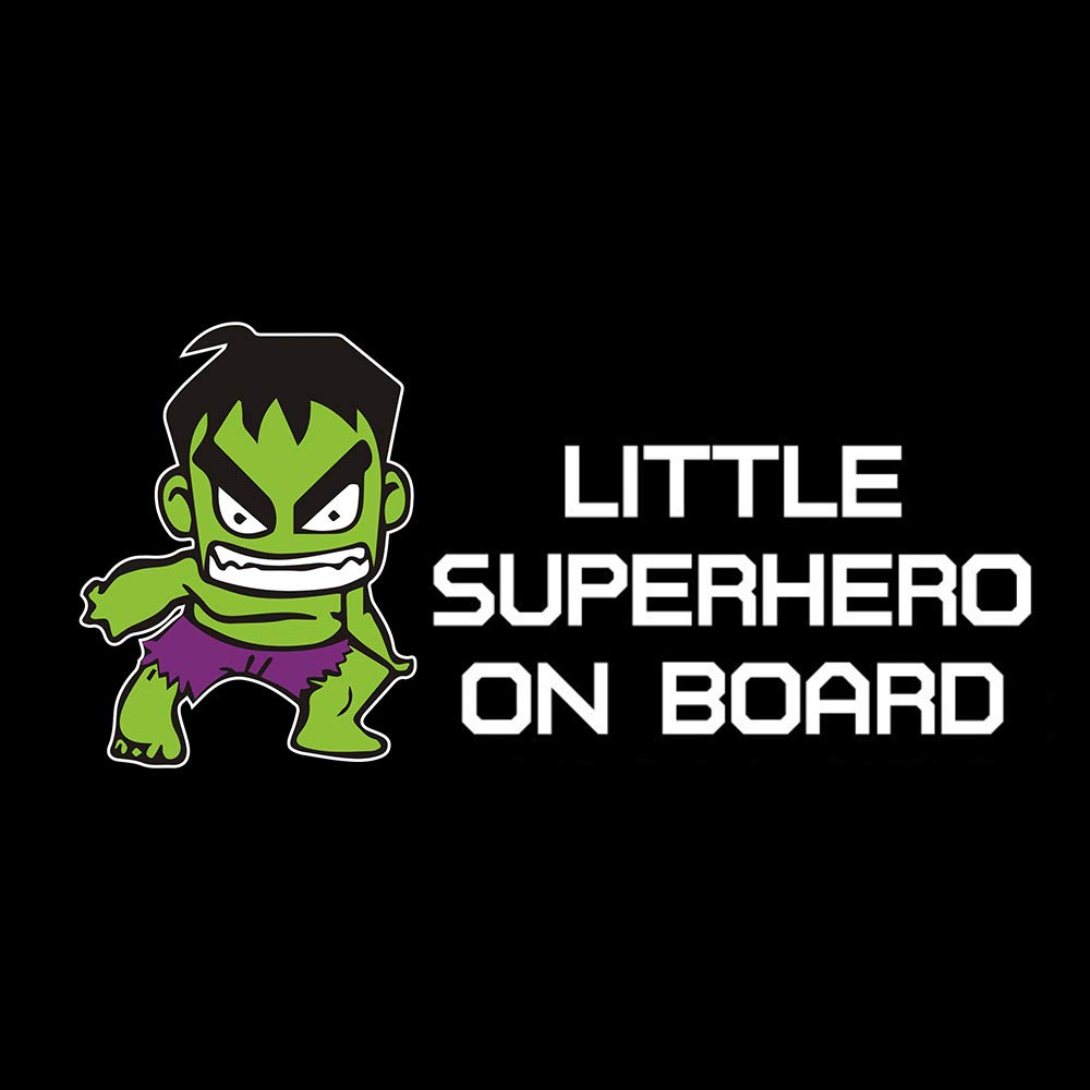Meitinalife Little Superhero Baby on Board Stickers Reflective Kids ON Board Car Stickers and Decals Baby in Car Styling Windshield Window Vinyl Stickers for Car Body Door Decoration 3.93"x7.8" (9)