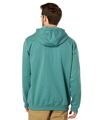 Carhartt Men's Rain Defender Loose Fit Midweight C Logo Graphic Sweatshirt, Slate Green Heather, Large