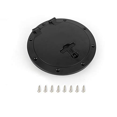 Alomejor Kayak Hatch Cover 6 Inch Hatch Cover Deck Plate Kit with Storage Bag for Kayak Boat Marine