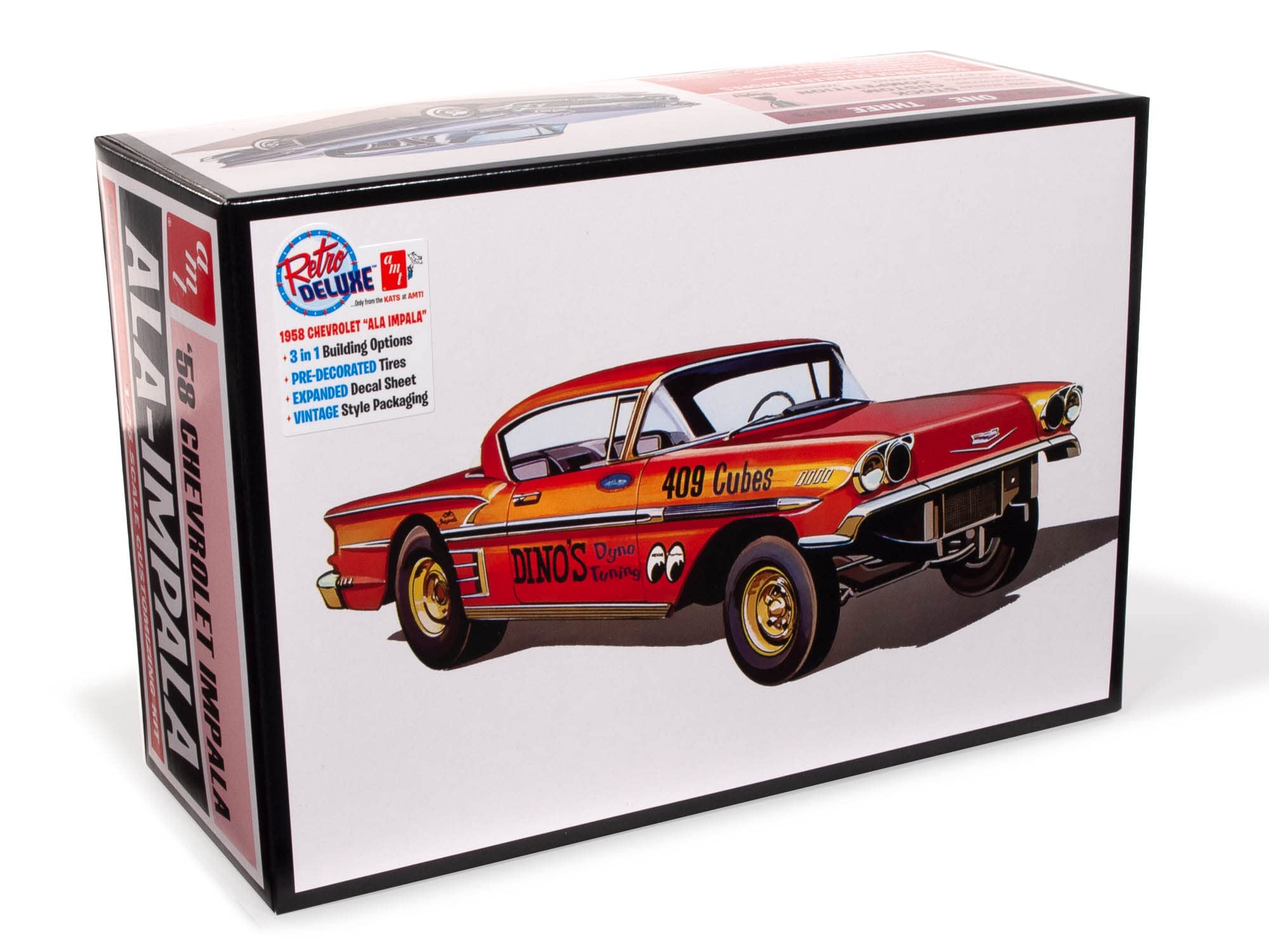 AMT 1958 Chevy Impala Hardtop Ala Impala 1:25 Scale Model Kit
