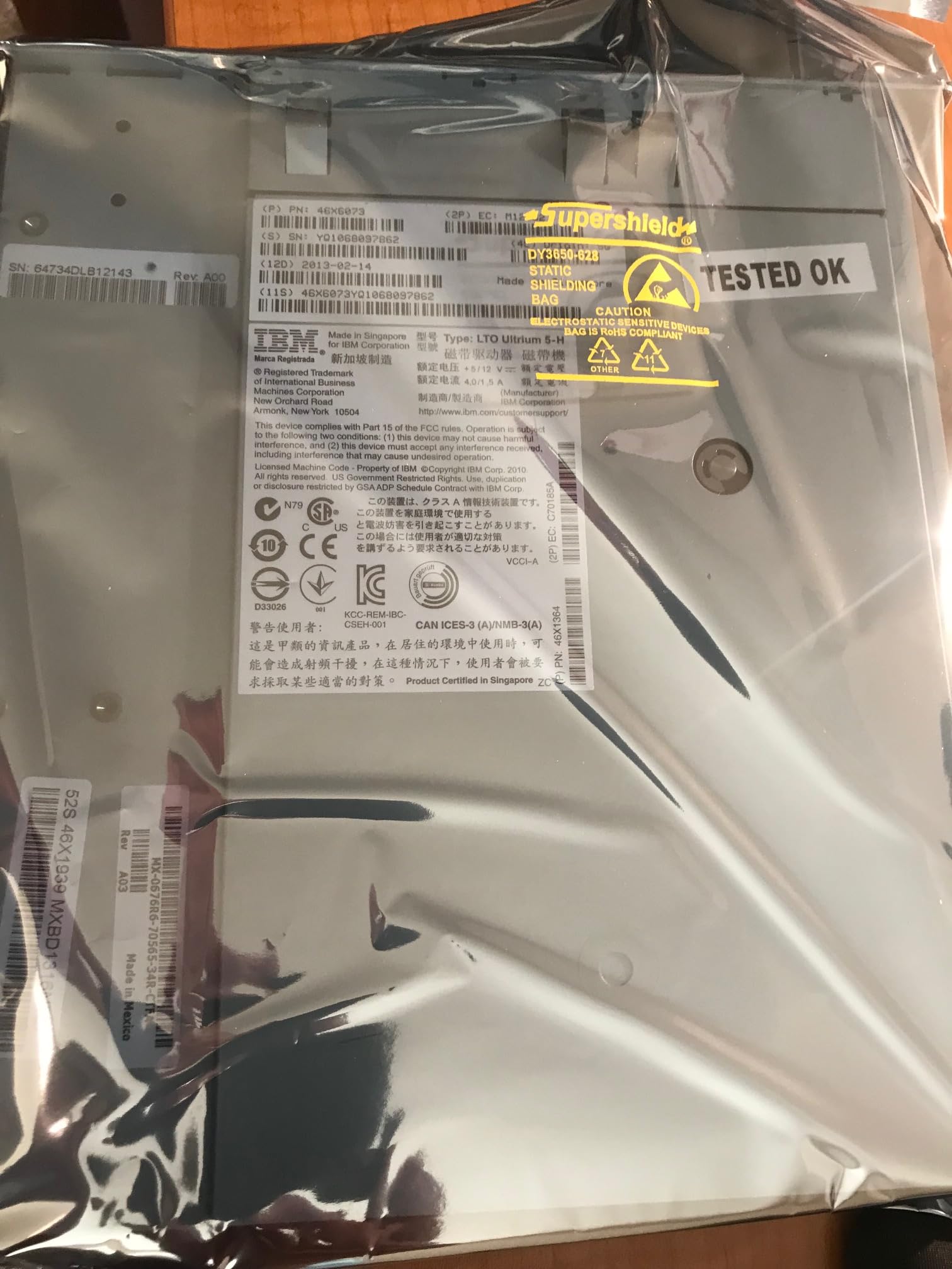 DELL 676R6 PowerVault TL2000/ TL4000 LTO5 SAS MODULE