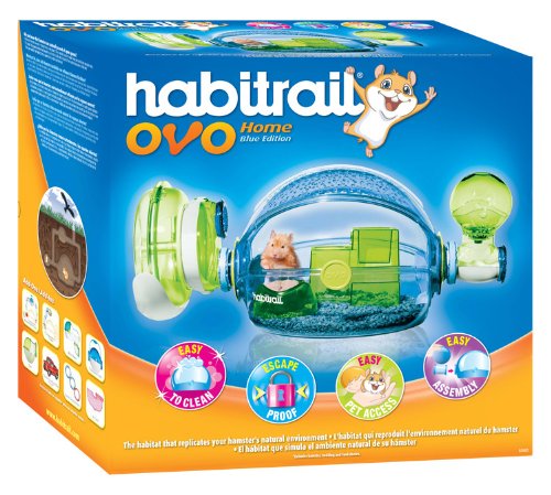 Habitrail Ovo Home, Blue Hamster Cage, Small Animal Habitat, Hamster Accessories