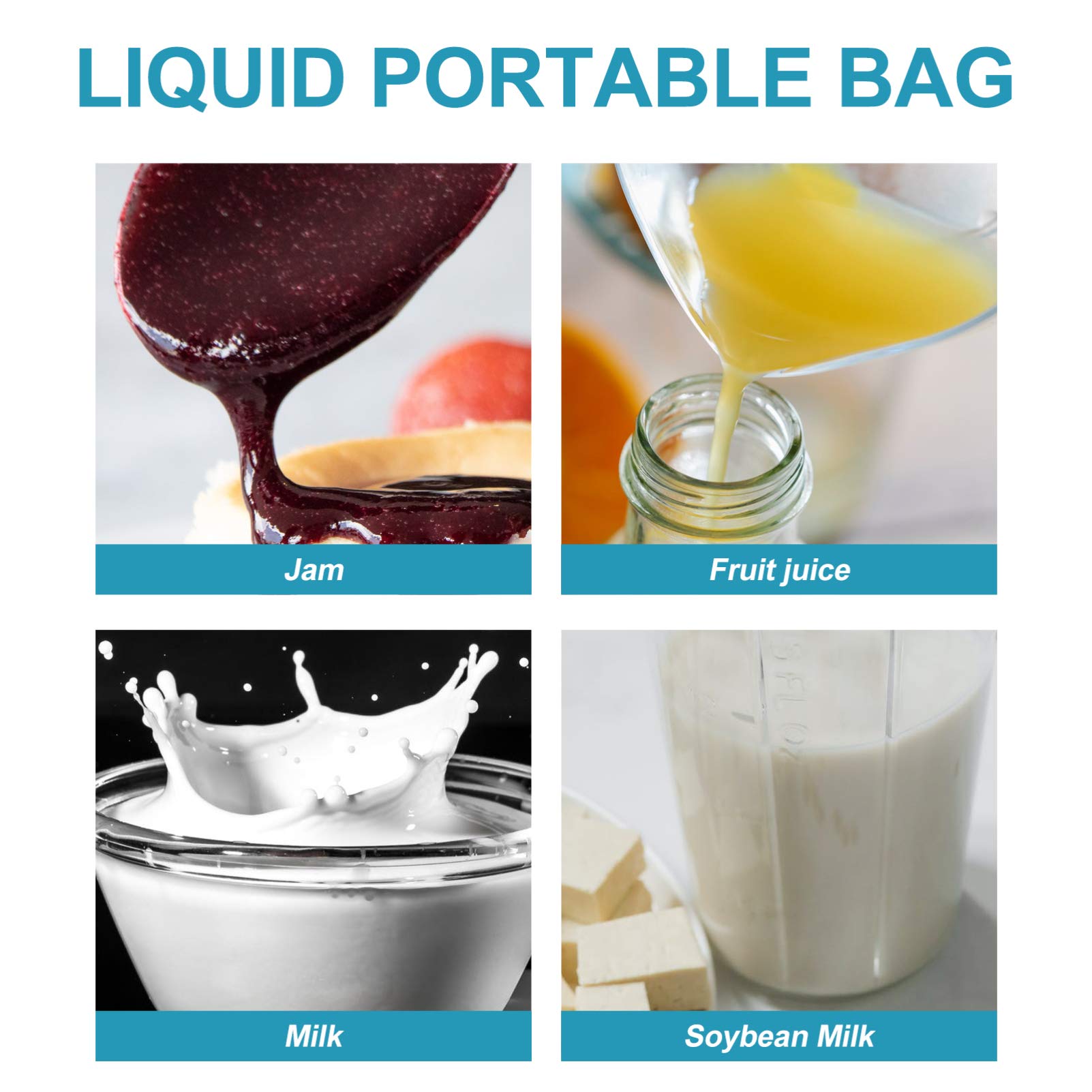 50pcs 250ml Drink Pouches Bags Drinks Flasks Juice Bags Flasks Cruise Pouch Stand up Drink Container for Cold Hot Drinks