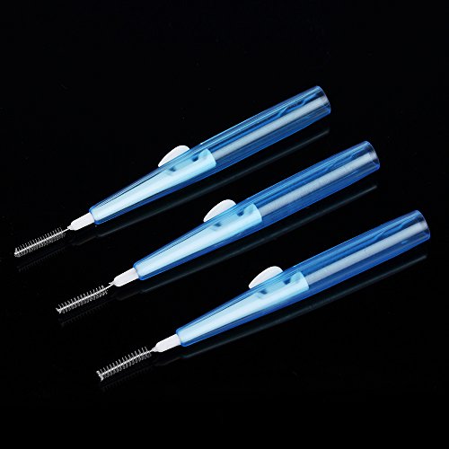 Interdental Slim Brush Anself 60Pcs Dental Floss Picks Refill Inter-Dental Brush Teeth Stick Toothpick Flosser for Oral Deep Clean Health Care