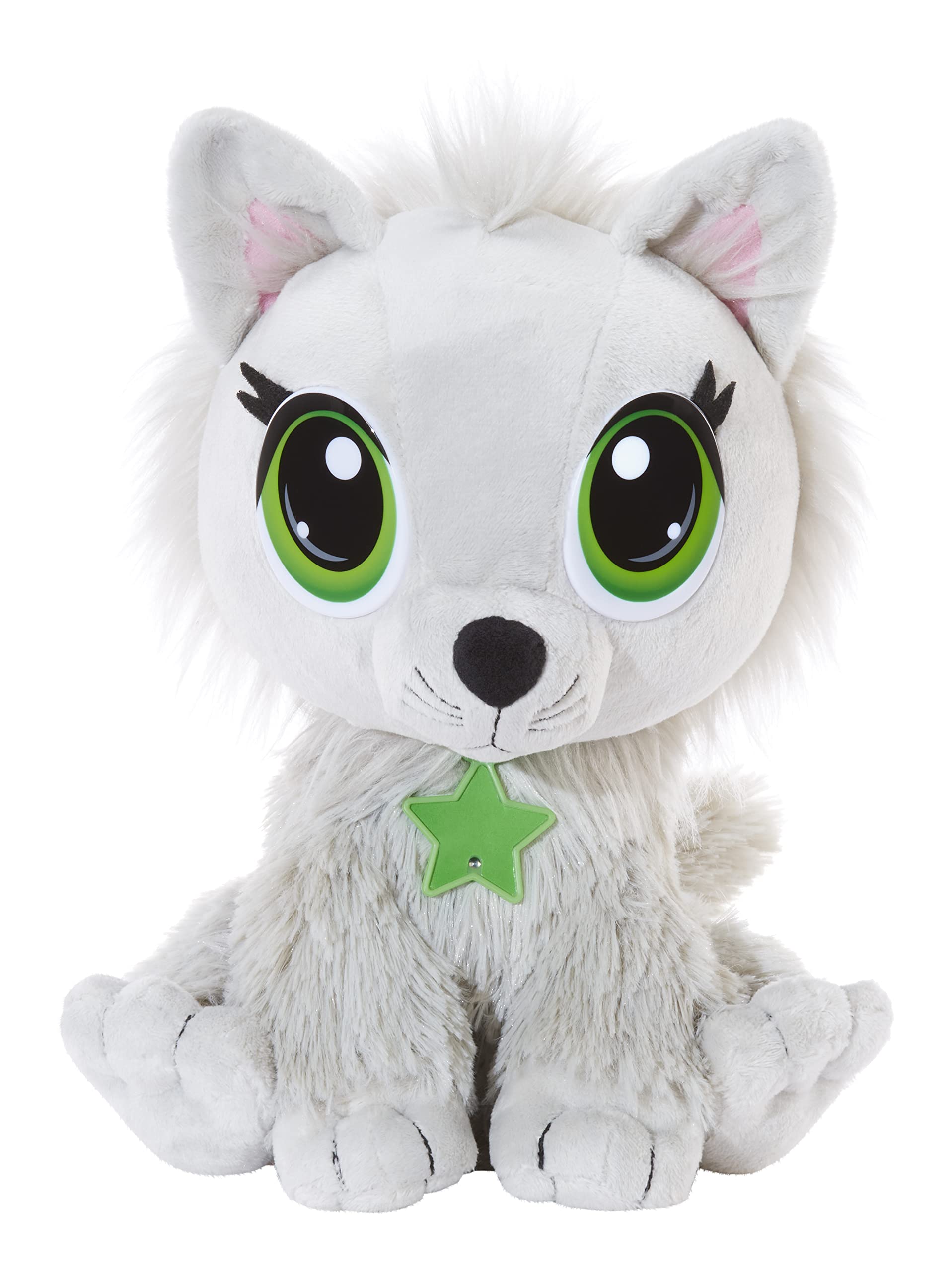 Little Tikes Rescue Tales Adoptable Pets Fluffy Cat Interactive Plush Stuffed Animal Toy Cat with Collar, Tag, and House for Kids Boys Girls Ages 3+